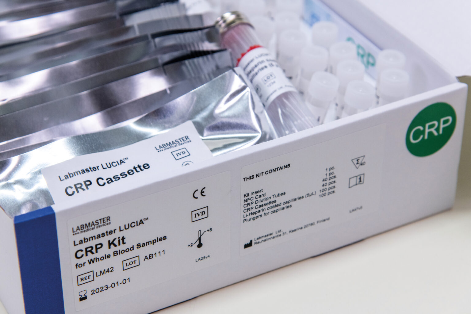 Labmaster Finland | Labmaster LUCIA™ CRP Kit